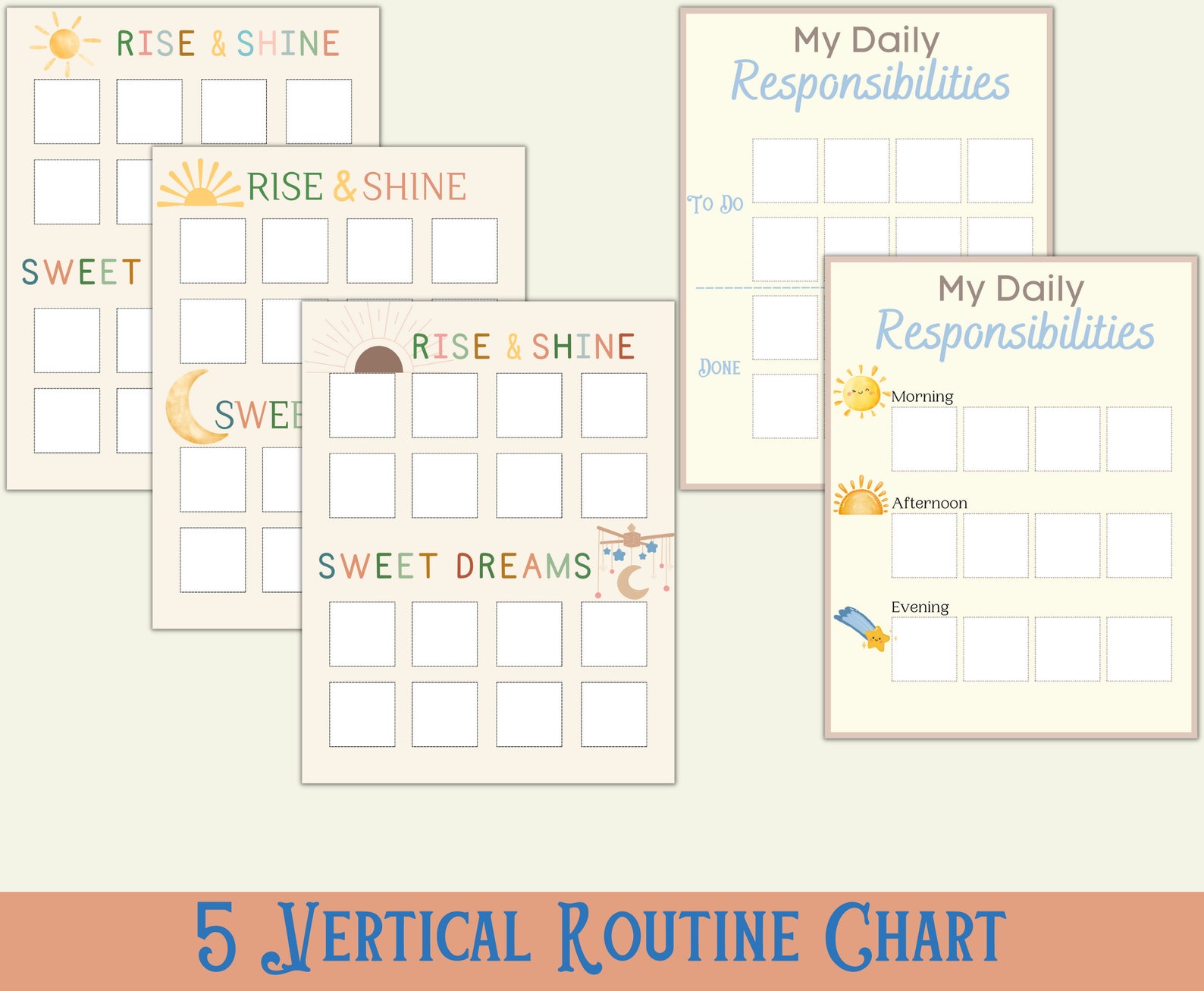 Printable Routine Cards Visual Schedule Toddler Daily - Etsy