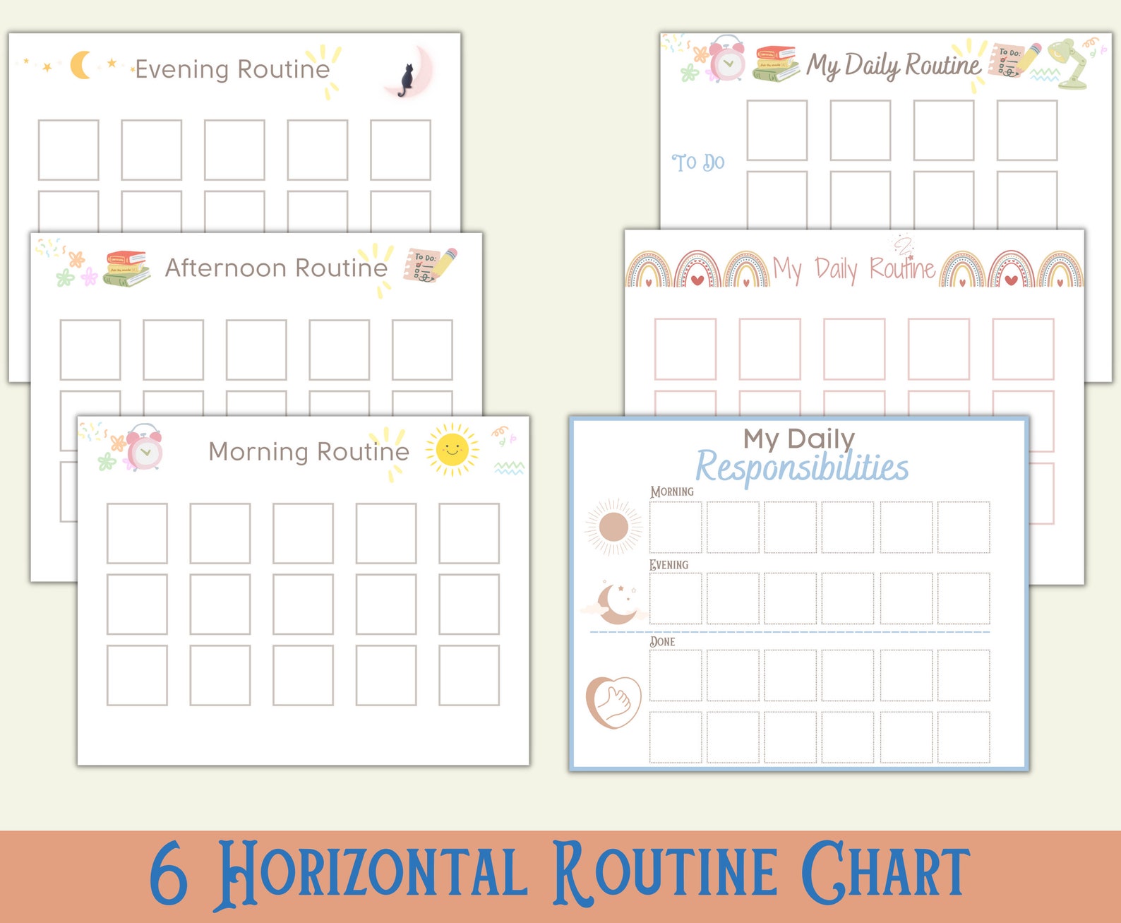 Printable Routine Cards Visual Schedule Toddler Daily - Etsy