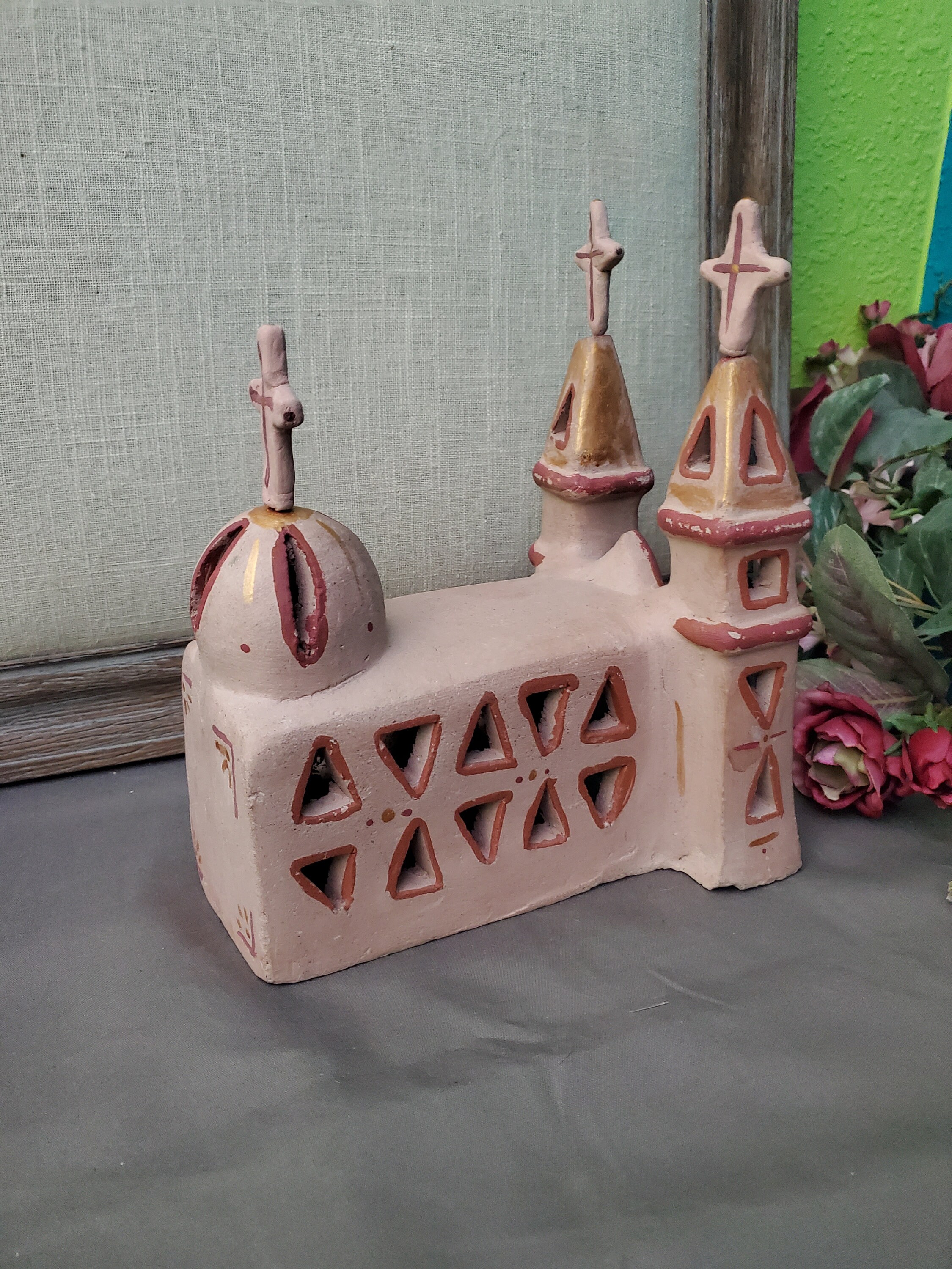 Vintage 1960s/70s Terracotta Church Mexican Folk Art Clay - Etsy