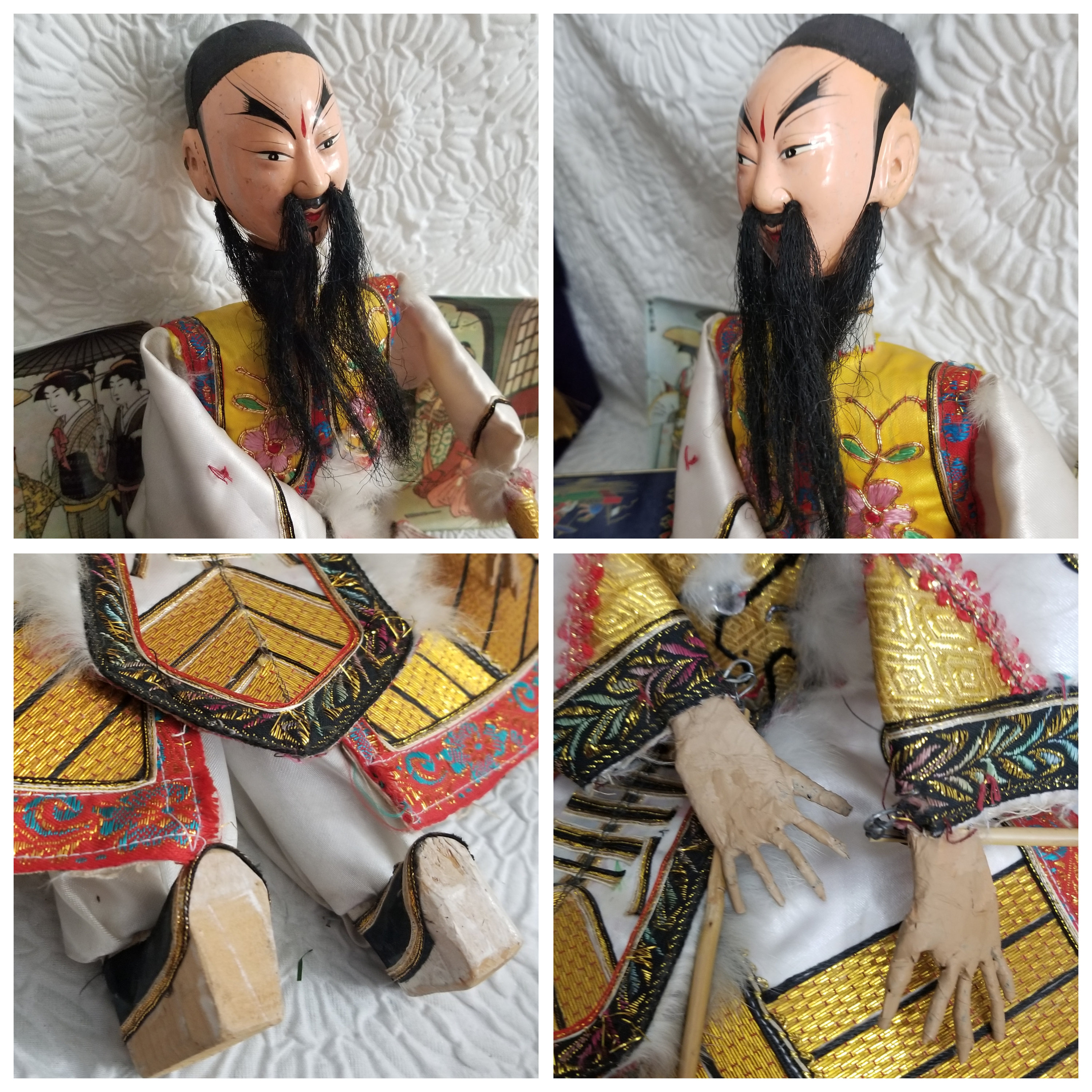 Antique Chinese Opera Puppet Doll Articulated Asian Cultural - Etsy
