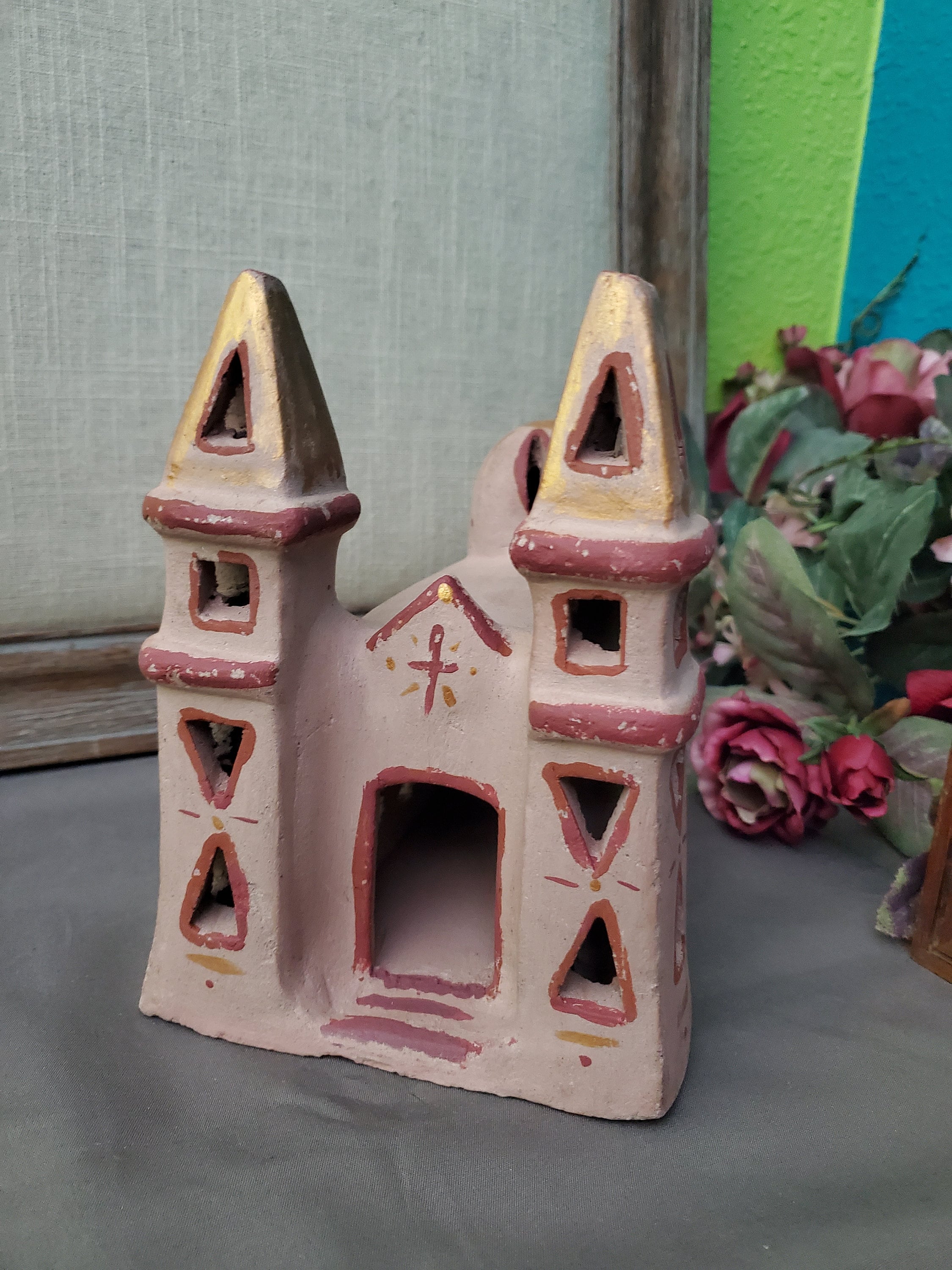 Vintage 1960s/70s Terracotta Church Mexican Folk Art Clay - Etsy