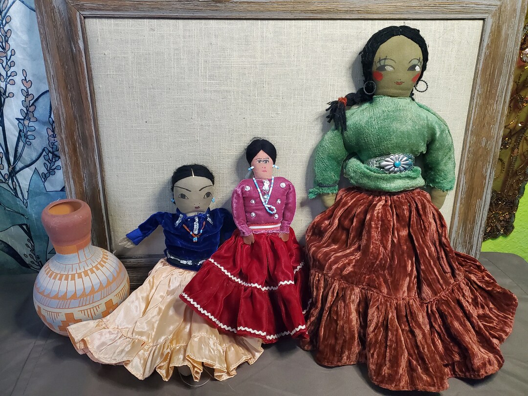 Vintage Navajo Childs Doll, 3 Generations of Navajo Dolls, Rare Vintage ...