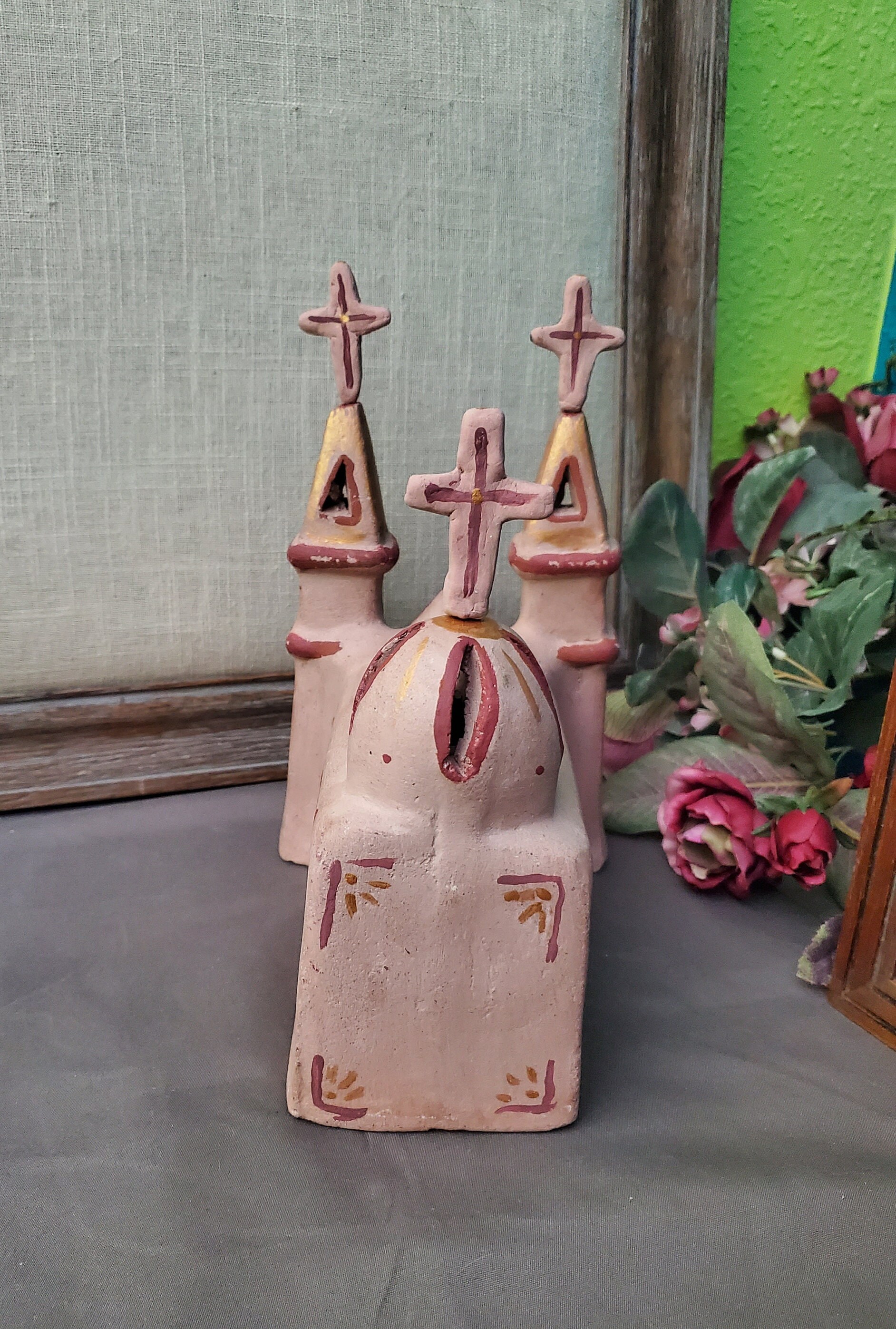 Vintage 1960s/70s Terracotta Church Mexican Folk Art Clay - Etsy