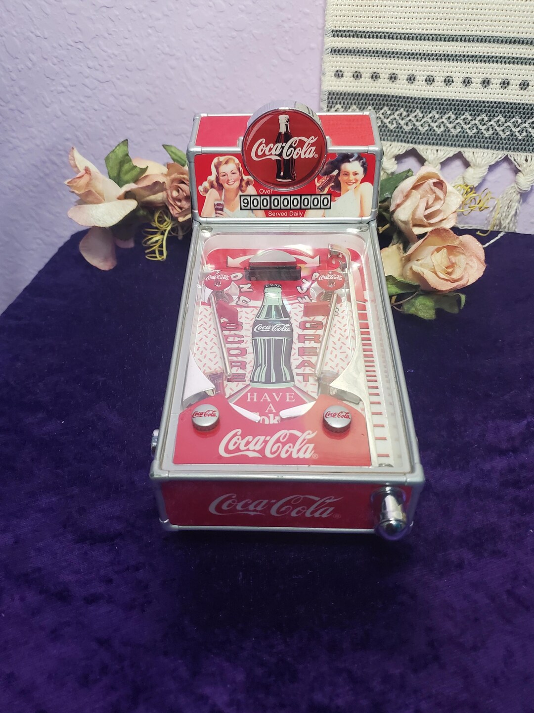 Coca Cola Pin Ball Bank, Vintage Working, Musical Light up Coke, Coca ...