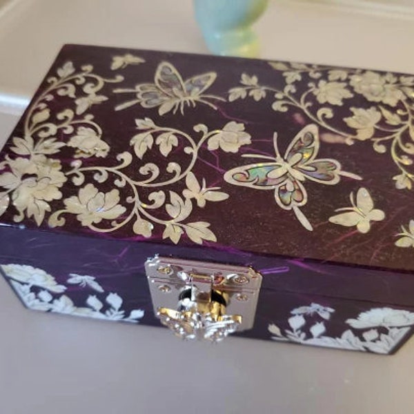 Korean Butterfly Jewelry Box - Etsy