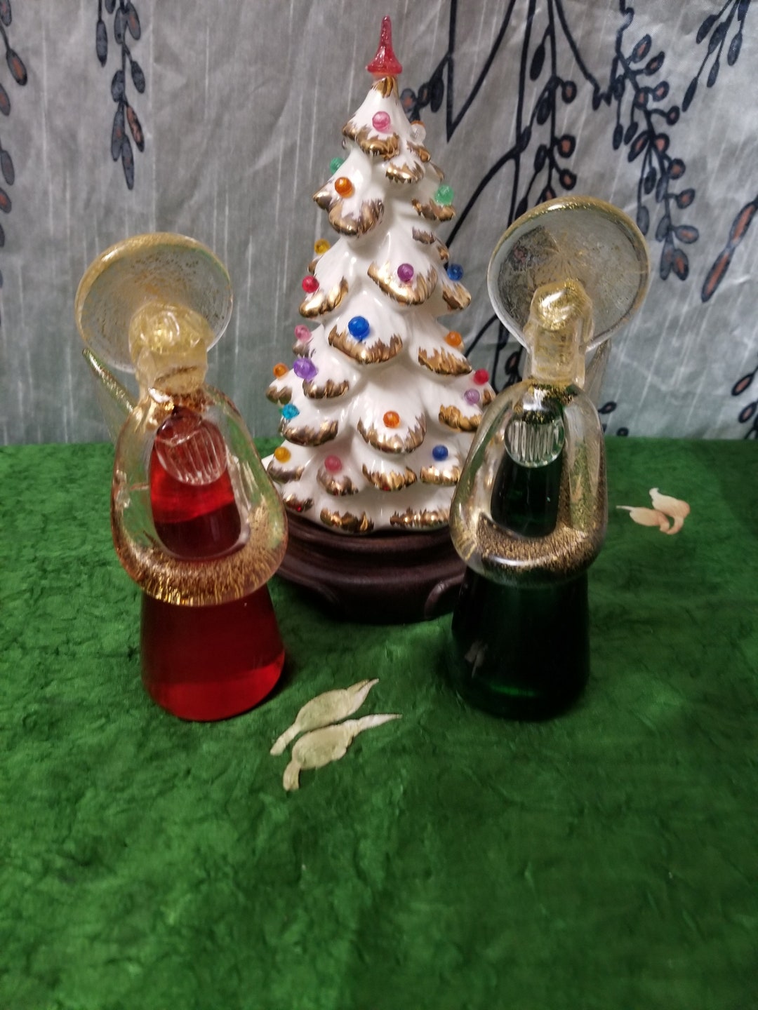 Murano Art Glass Rare Set of Hand Blown Glass Angel's With Gold Flecks ...