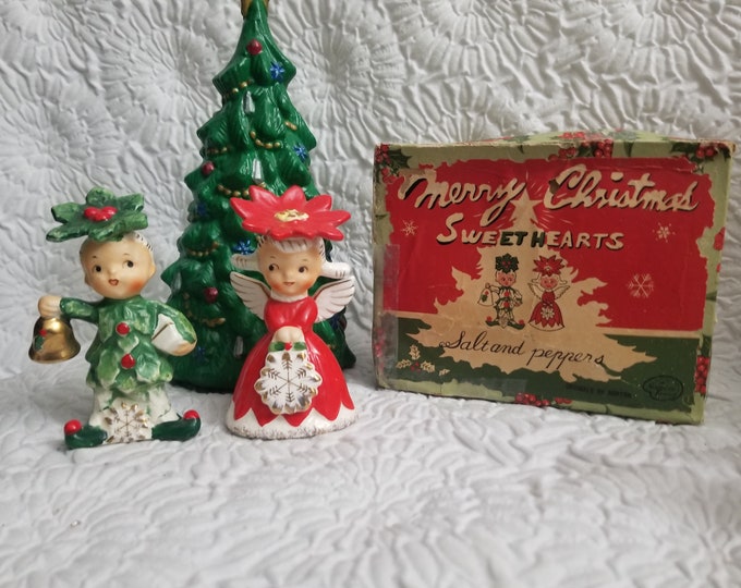 Napco Christmas Salt Pepper Shakers, 50s Vintage Christmas Figurines ... Napco Christmas Salt Pepper Shakers, 50s Vintage Christmas Figurines ...