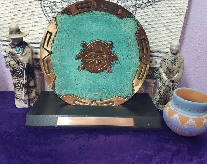 Turtle Native American Moffitt Medicine Plate by New World Trading ...