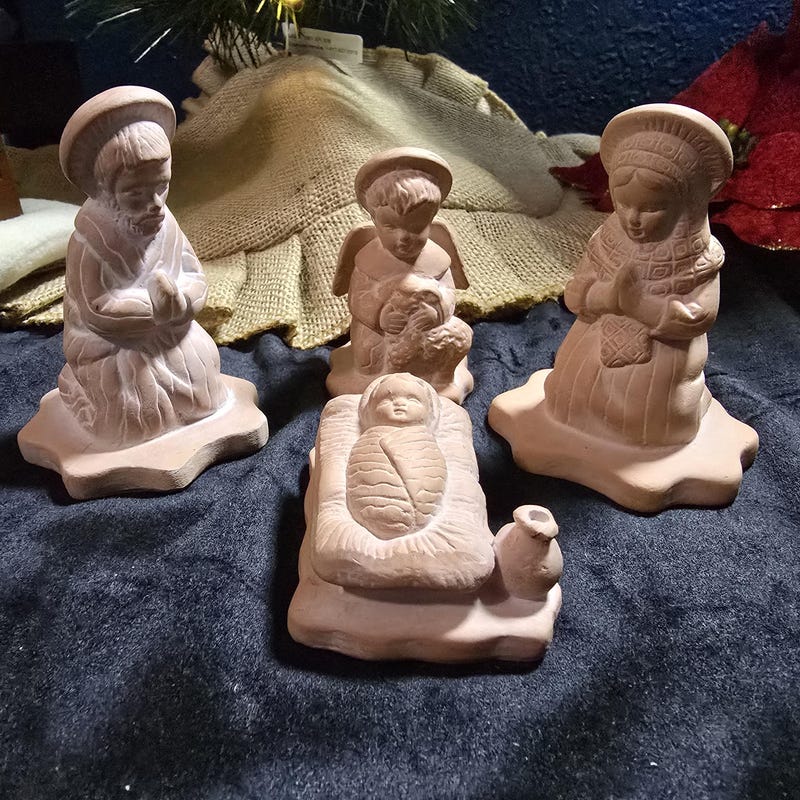 Terracotta Nativity - Etsy