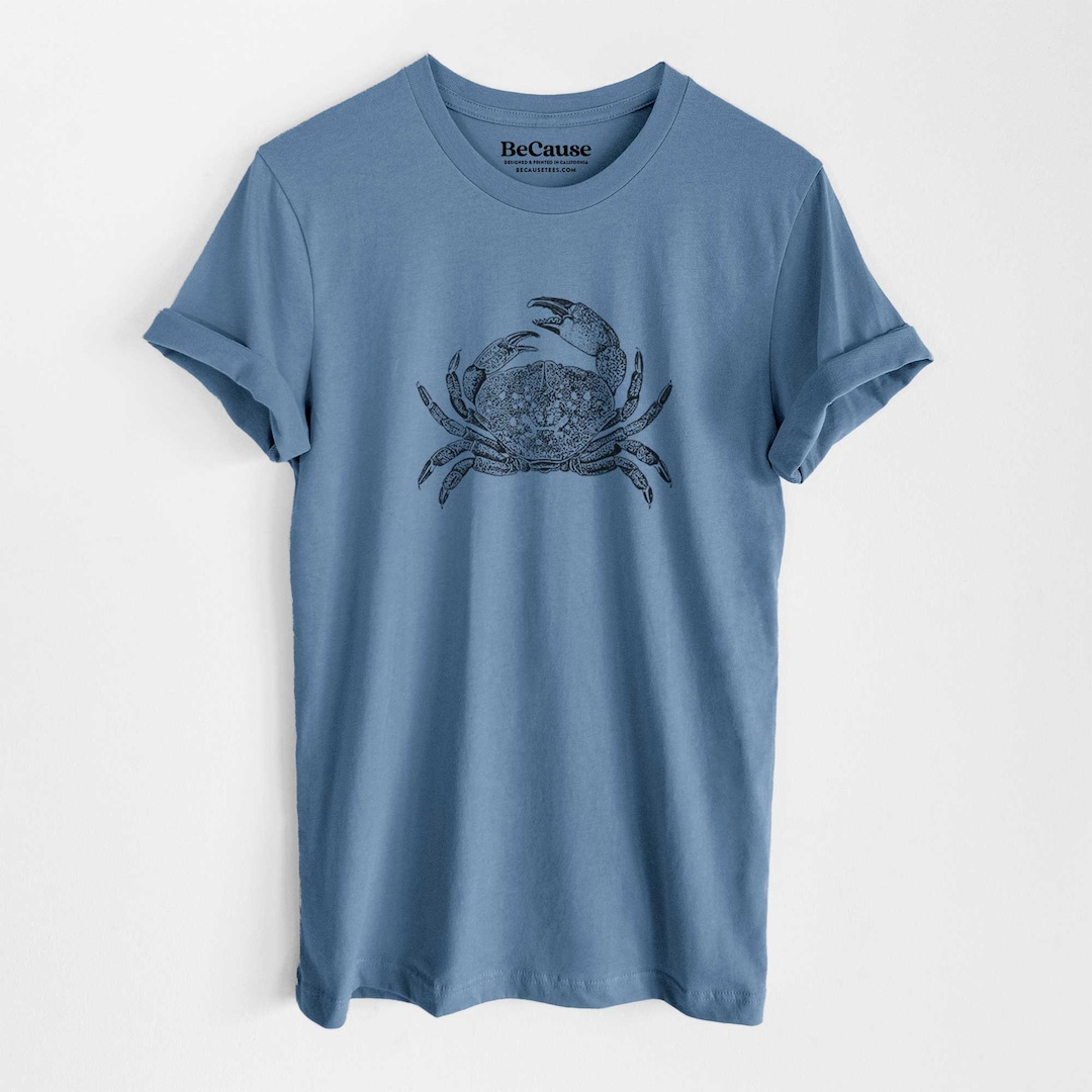 Dungeness Crab T-shirt - Lightweight Unisex 100% Cotton - Crab Shirt ...