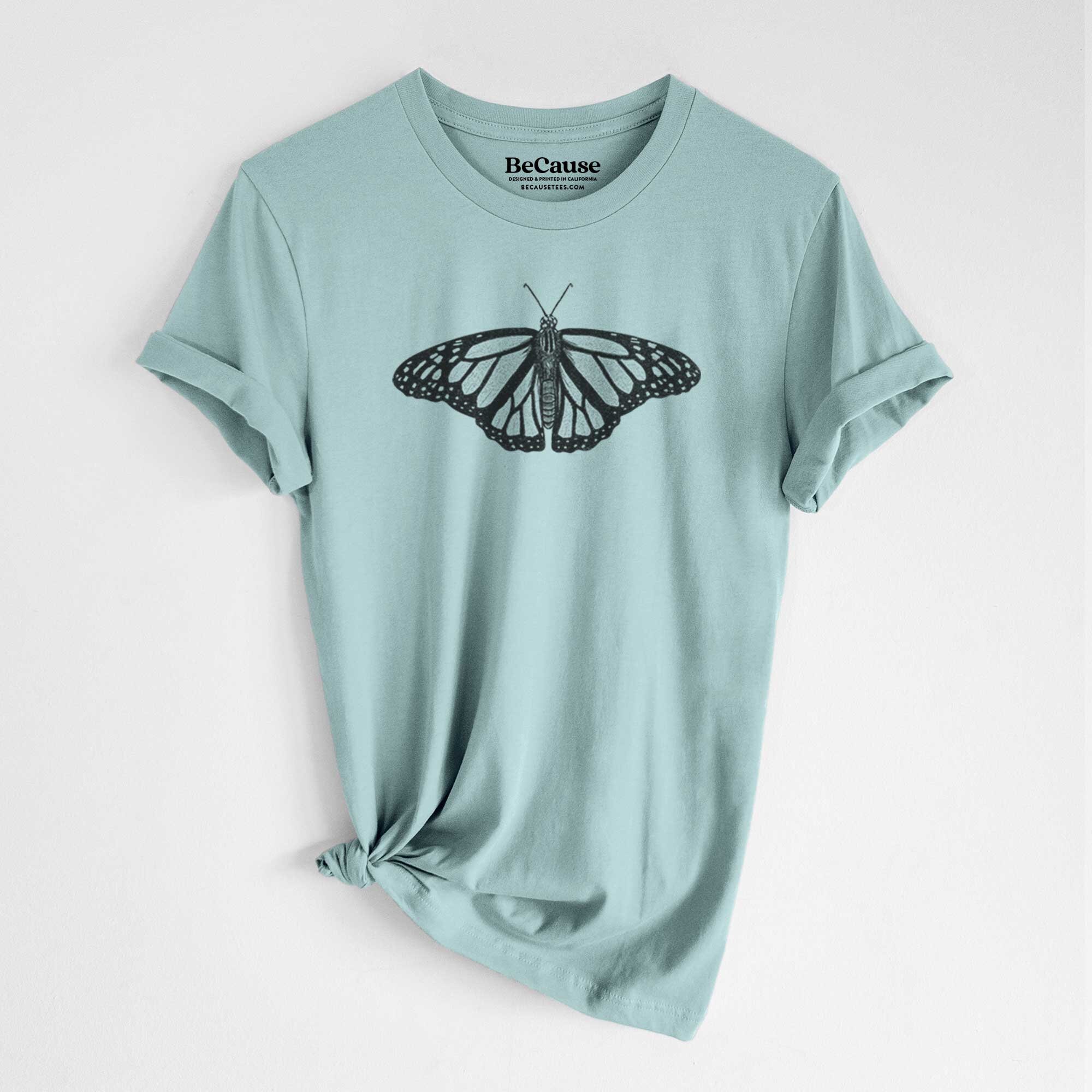 Monarch Butterfly T-shirt - Lightweight Unisex 100% Cotton - Botanical ...