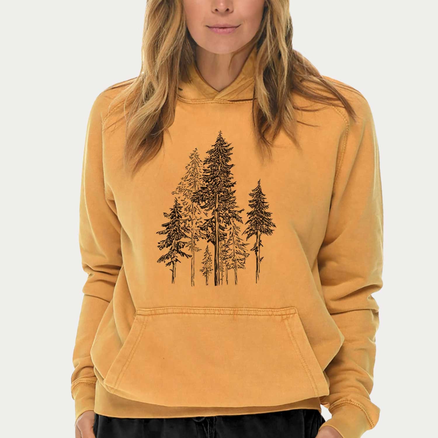 Hemlock Forest Vintage 100% Cotton Hoodie Sweatshirt Forest Sweater ...