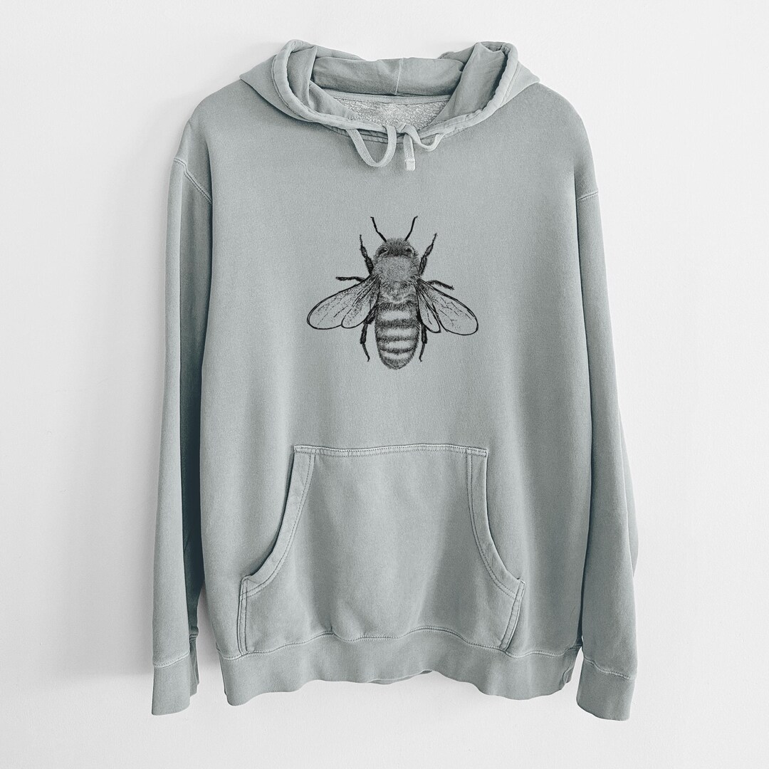 Honey Bee Pigment Dyed Soft Hoodie Sweatshirt - Bee Lover Gift, Save ...