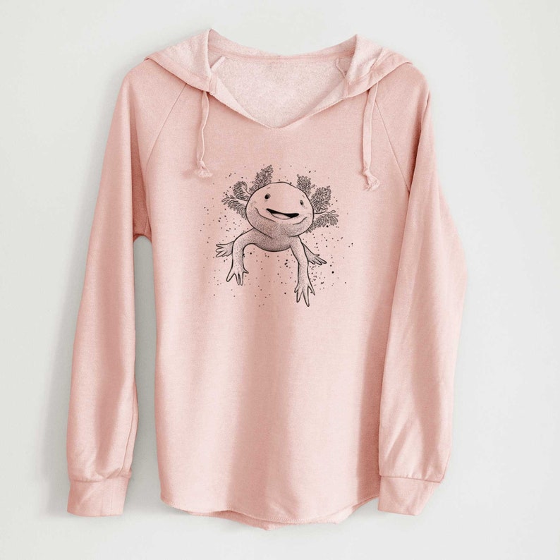 Axolotl Graphic Hoodie – Cali Wave Wash Pullover Sweatshirt - Etsy