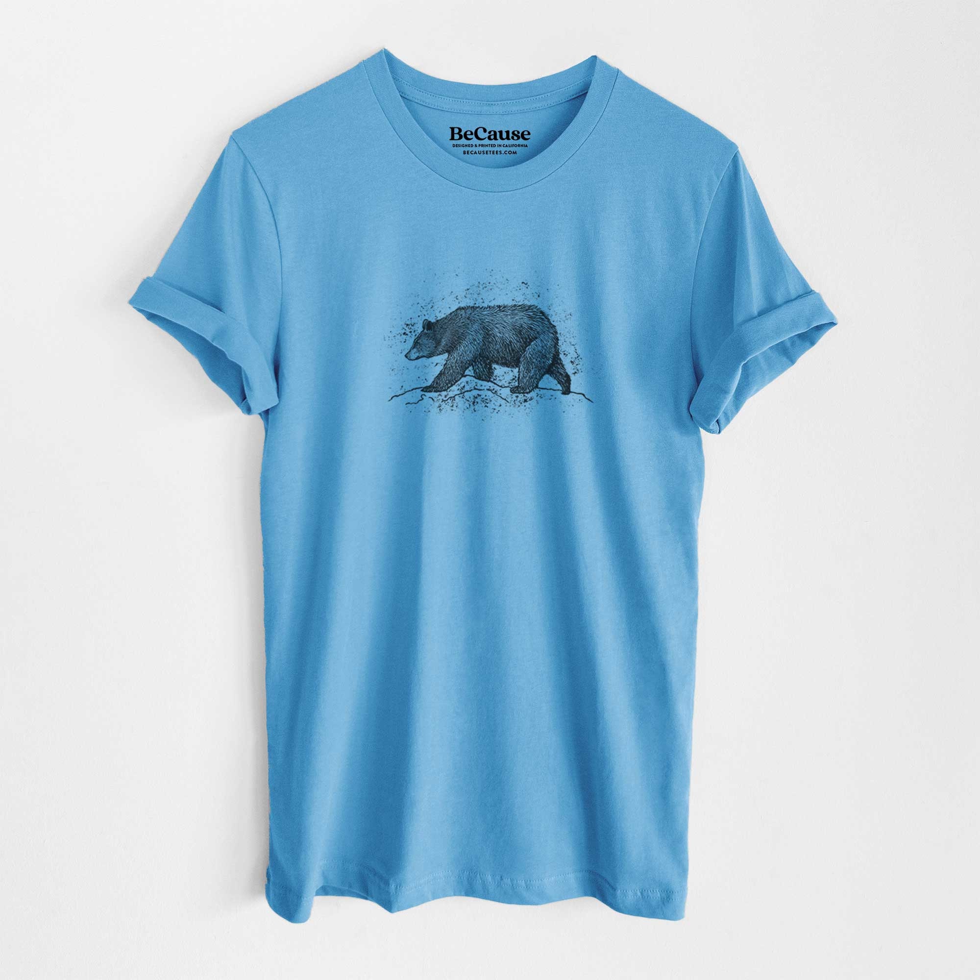 Black Bear T-shirt - Lightweight Unisex 100% Cotton - Graphic Tee ...