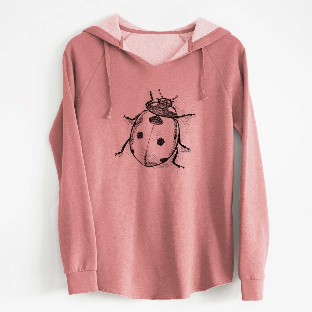 Seven-spot Ladybird Ladybug Sweatshirt - Ladybug Shirt, Hand Drawn ...