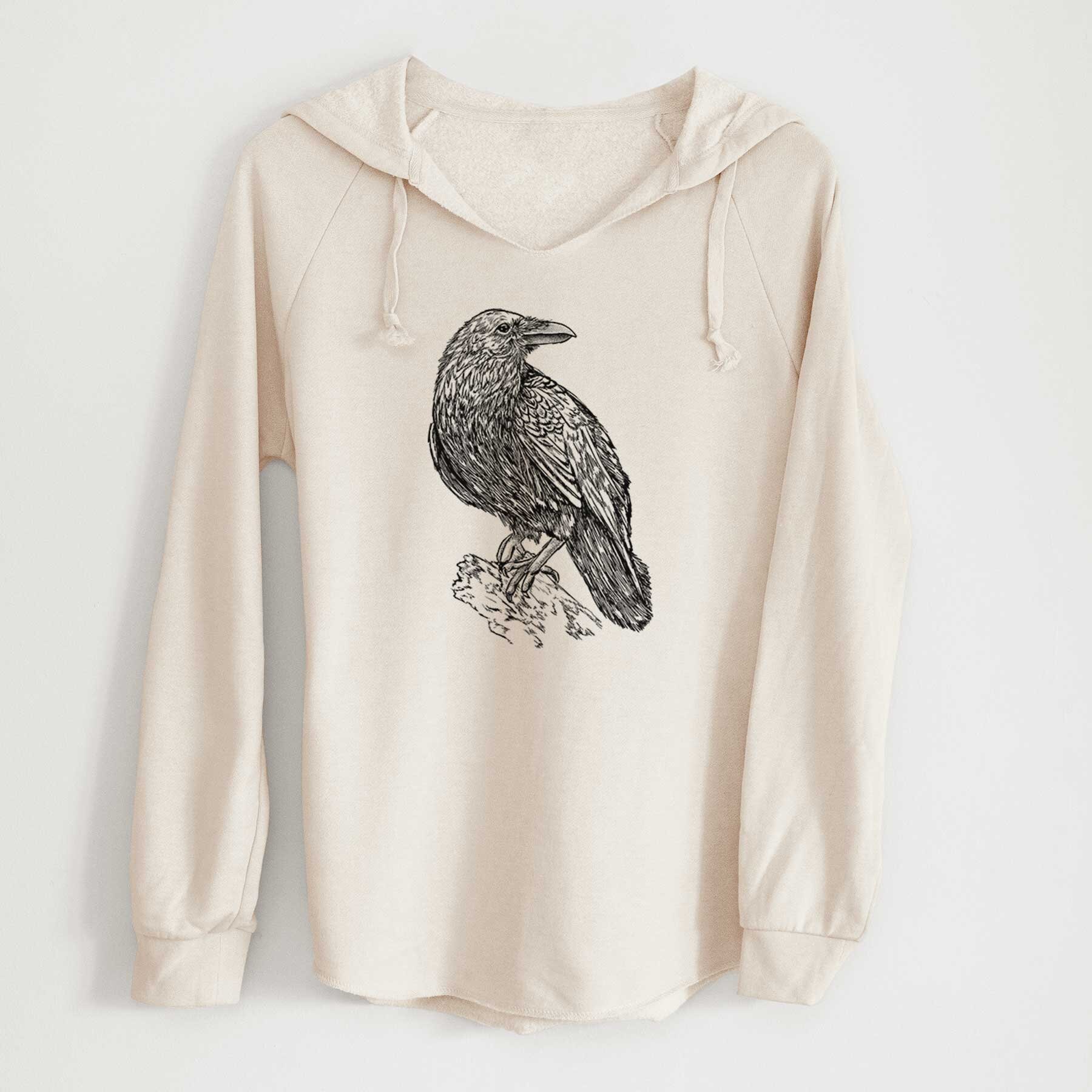 Common Raven Sweatshirt - Raven Sweatshirt, Hand Drawn, Graphic Tee ...