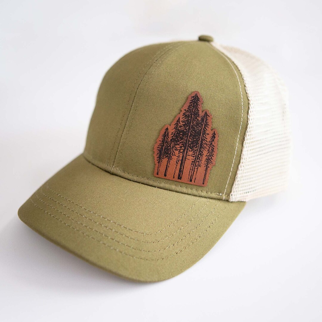 Evergreen Trees Eco Trucker Hat - 3 Colors - Organic Cotton and ...