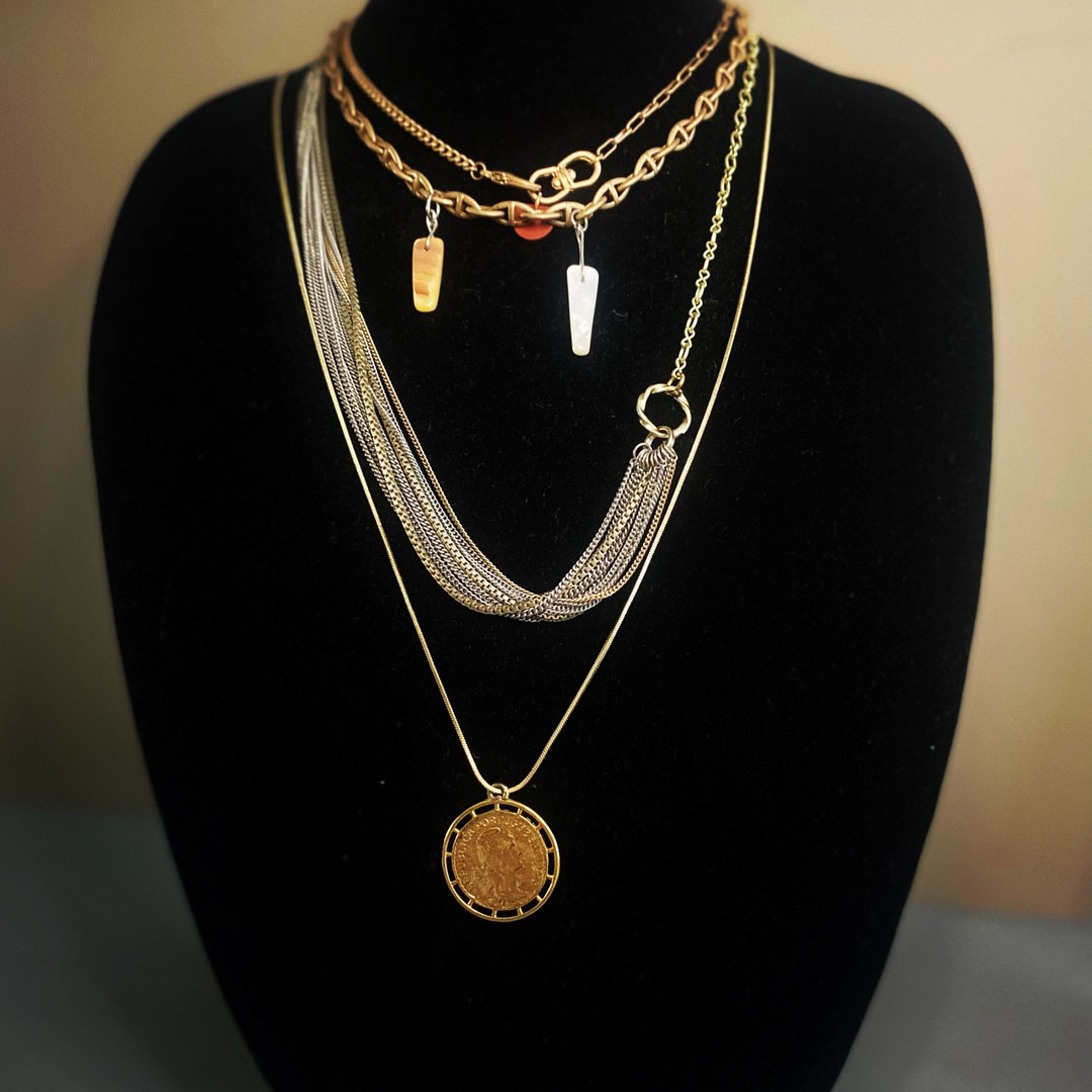 Vintage Layered Neck Wear - Etsy