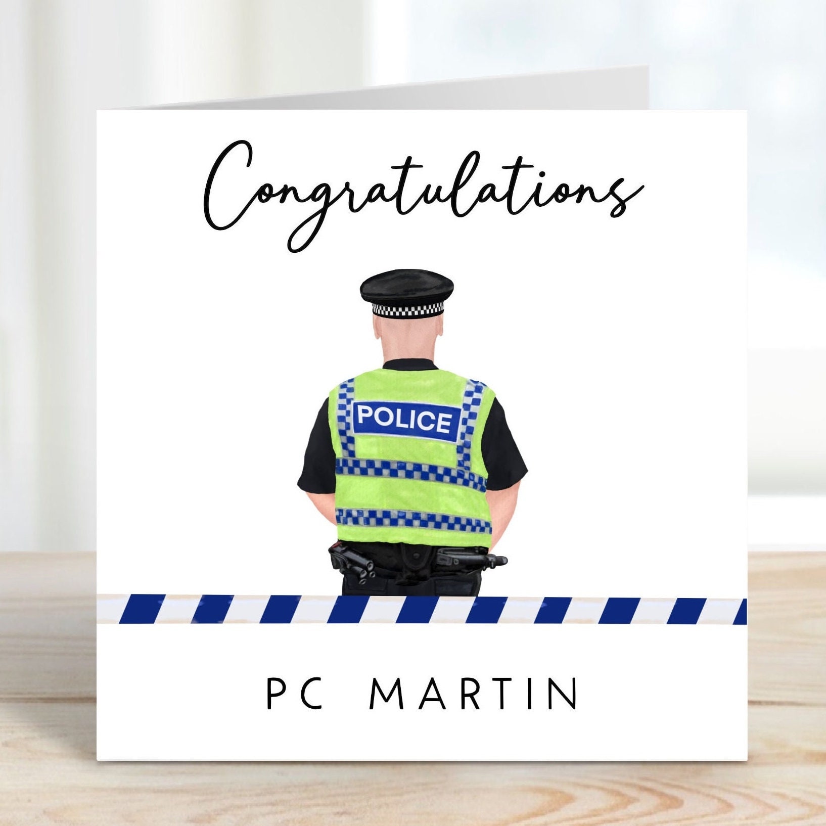 Police Card Personalised New Job Police Card Male Police Officer Police ...