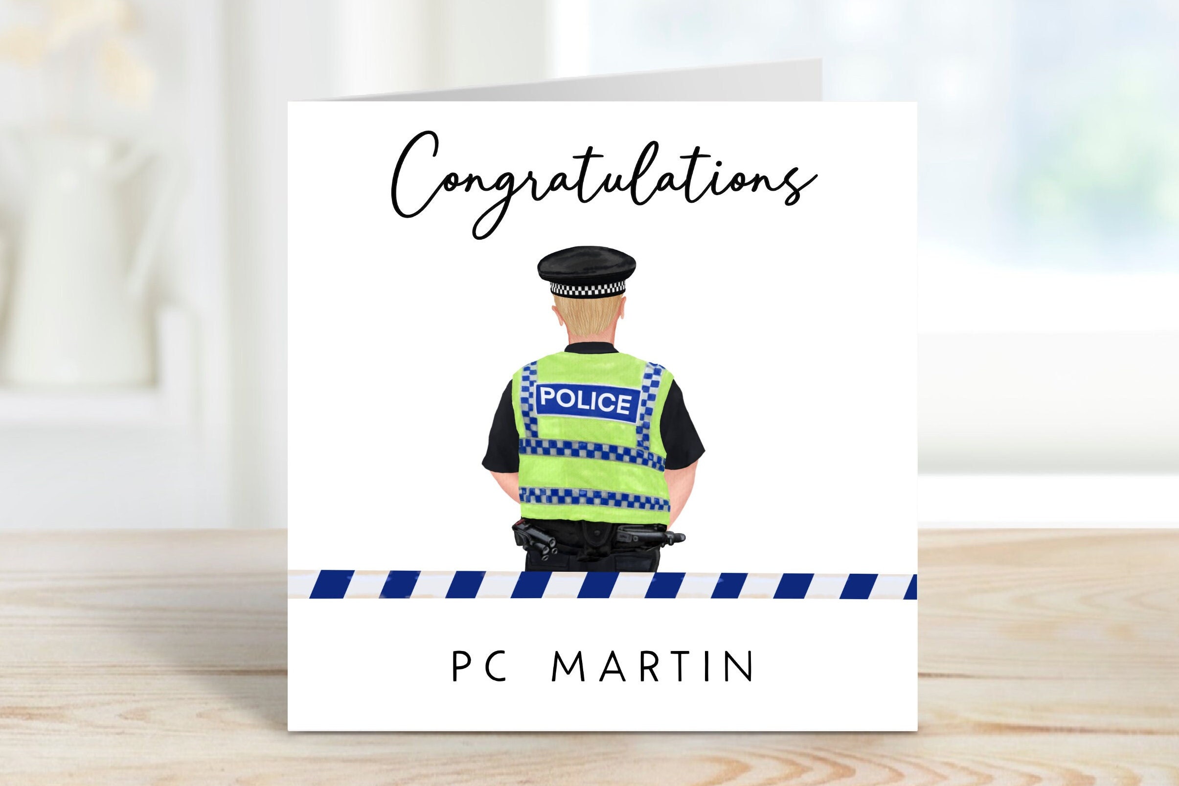Police Card Personalised New Job Police Card Male Police Officer Police ...