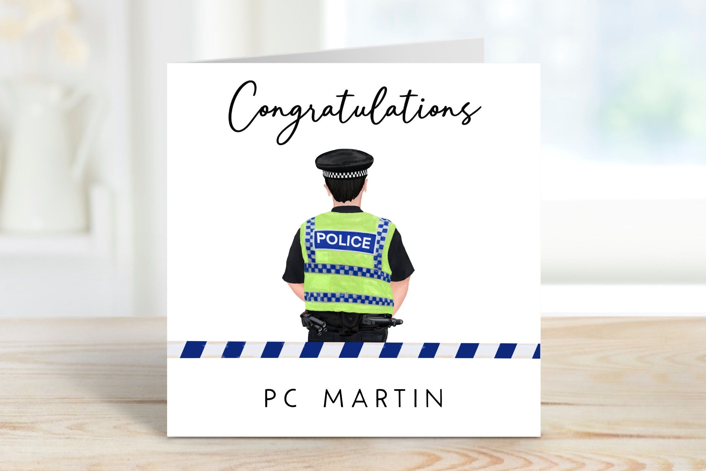 Police Card Personalised New Job Police Card Male Police Officer Police ...