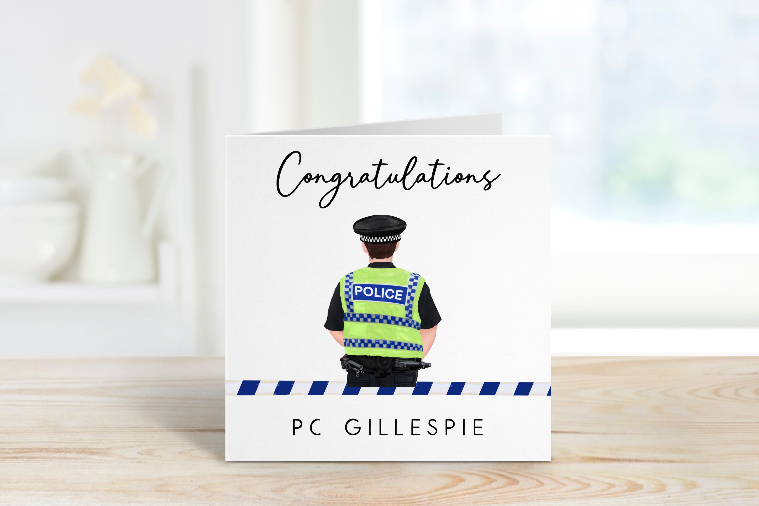 Police Card Personalised New Job Police Card Male Police Officer Police ...
