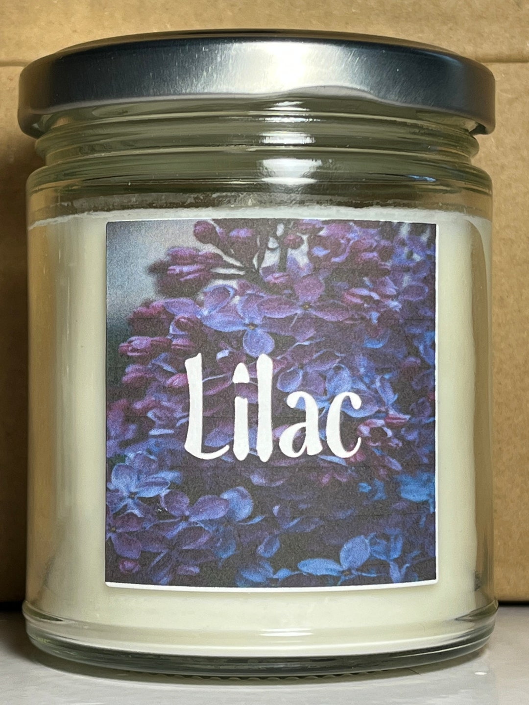 Lilac 7.5oz Single Wick Soy Candle Luigi's Candle Company - Etsy