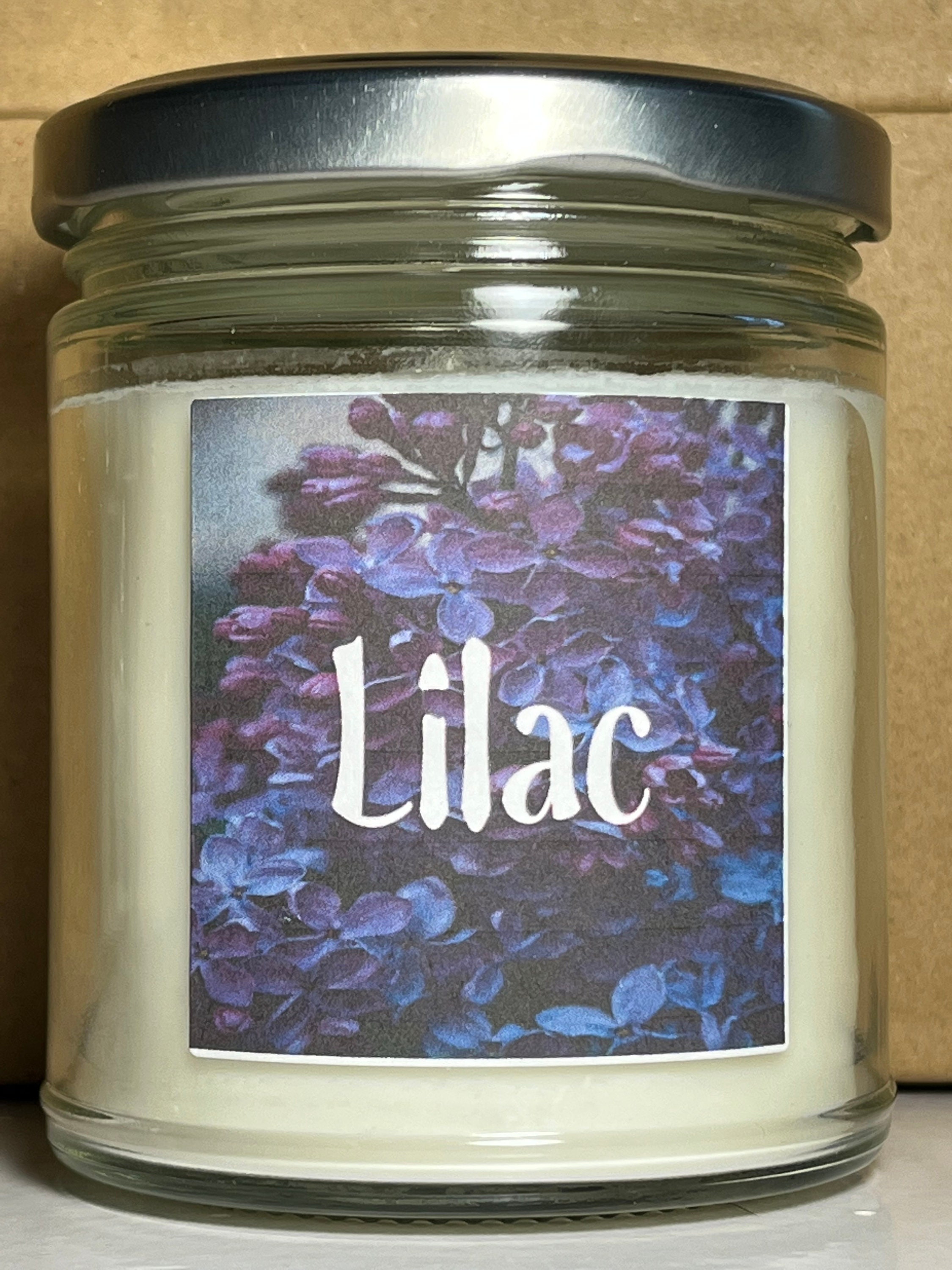 Lilac 7.5oz Single Wick Soy Candle Luigi's Candle Company - Etsy