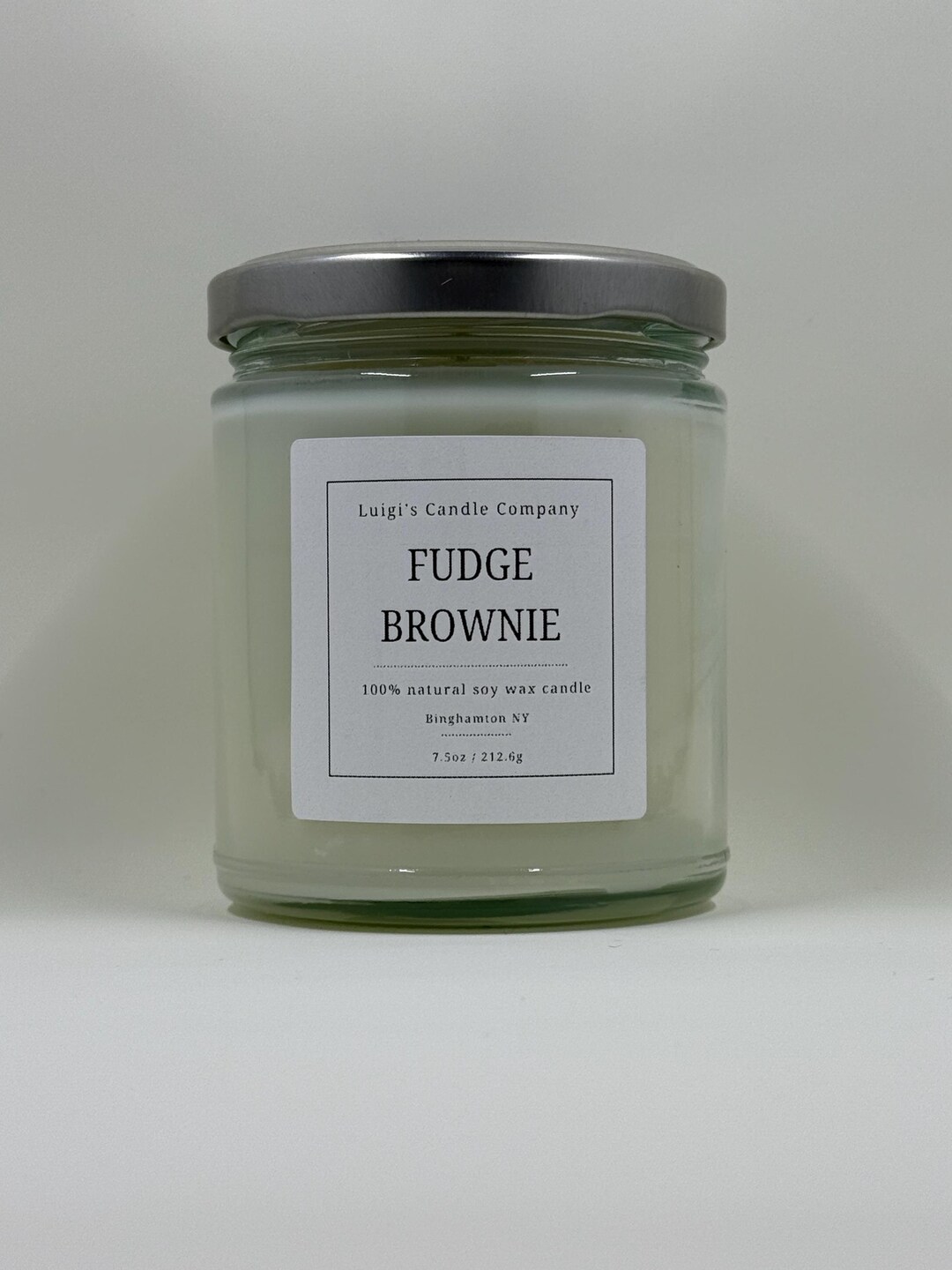 Fudge Brownie 7.5oz Single Wick Soy Wax Candle Luigi's Candle Company ...