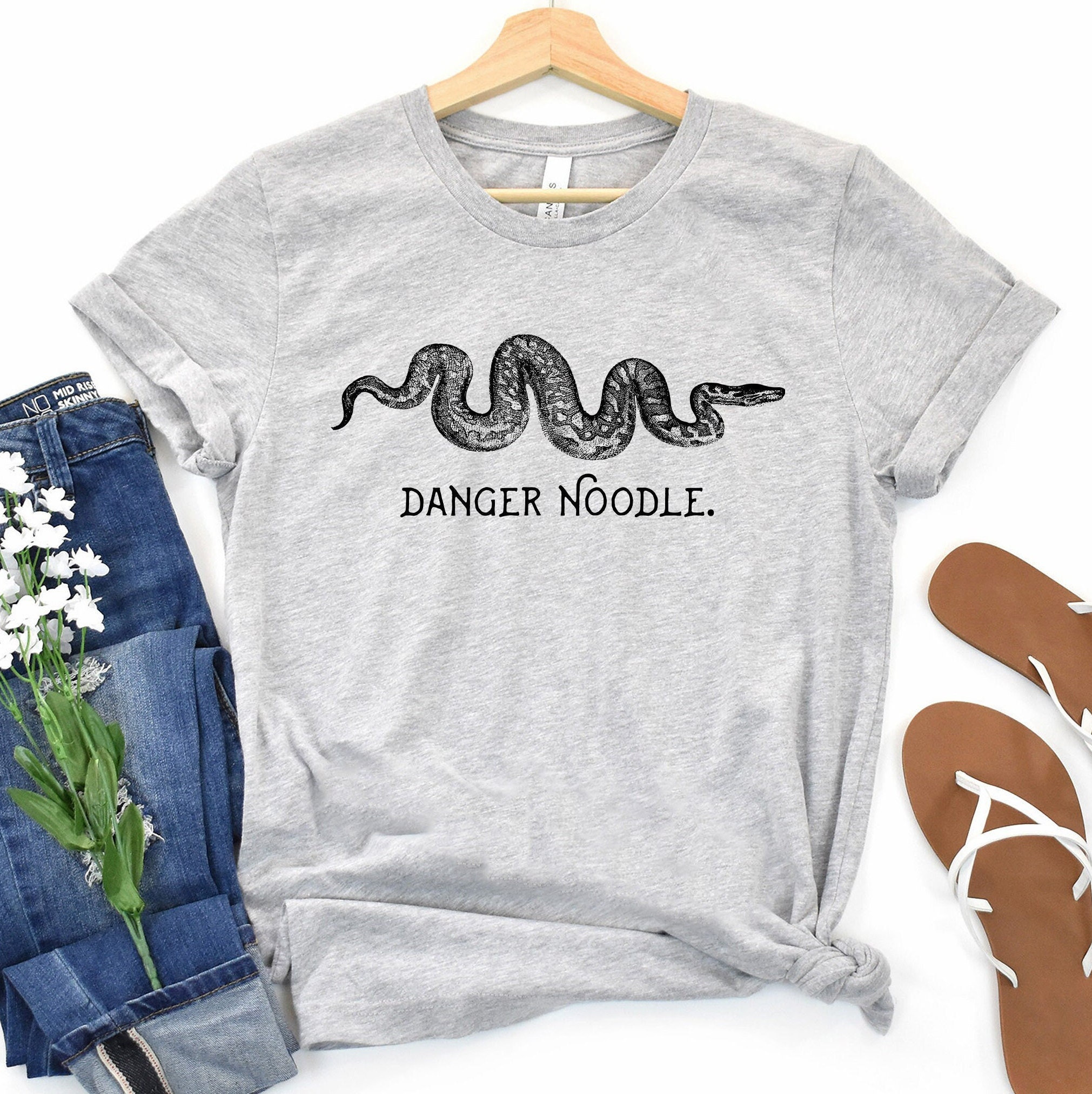 Danger Noodle Nope Noodle Snek Snake Bella+canvas Unisex Jersey Short ...