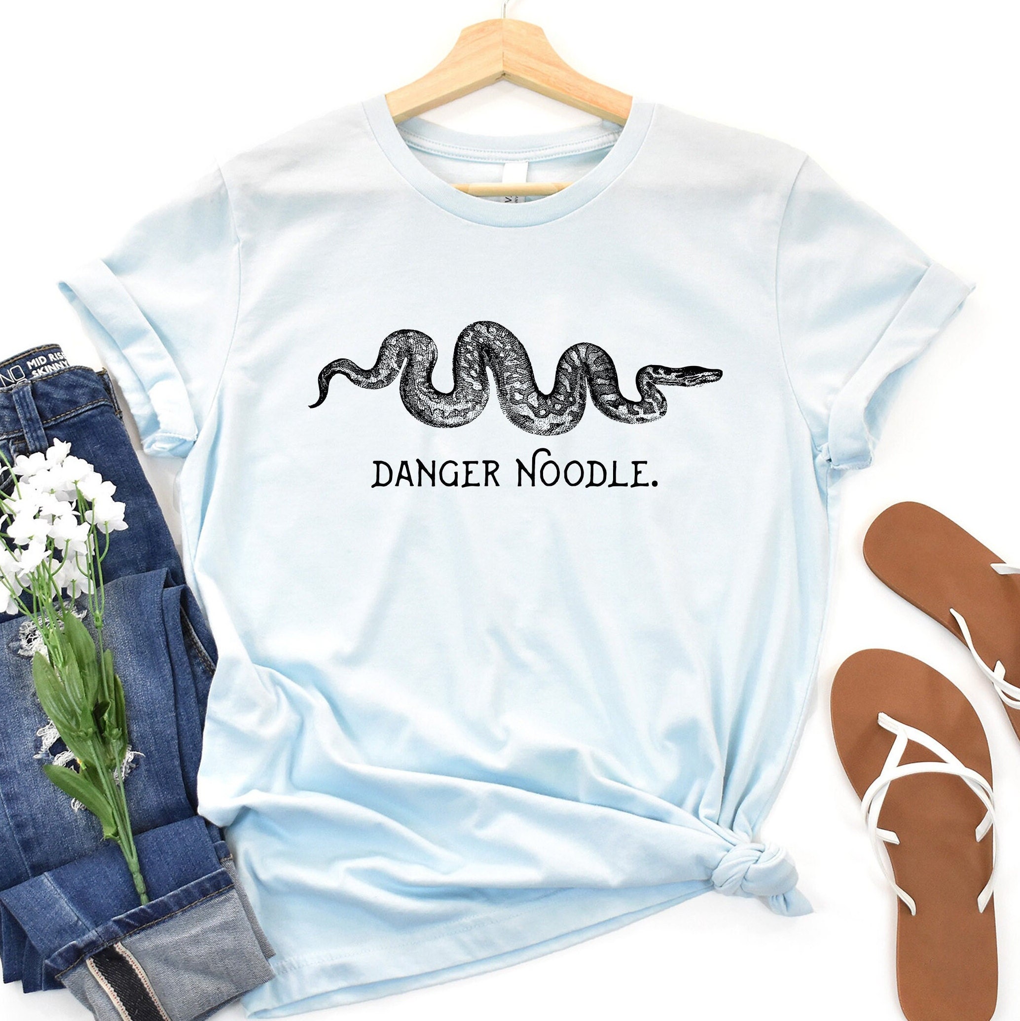 Danger Noodle Nope Noodle Snek Snake Bella+canvas Unisex Jersey Short ...