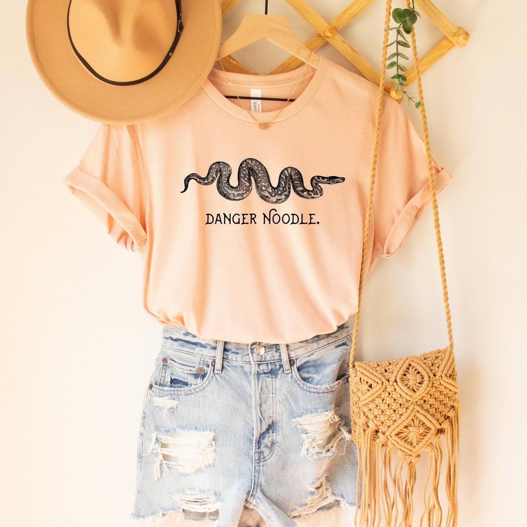 Danger Noodle Nope Noodle Snek Snake Bella+canvas Unisex Jersey Short ...