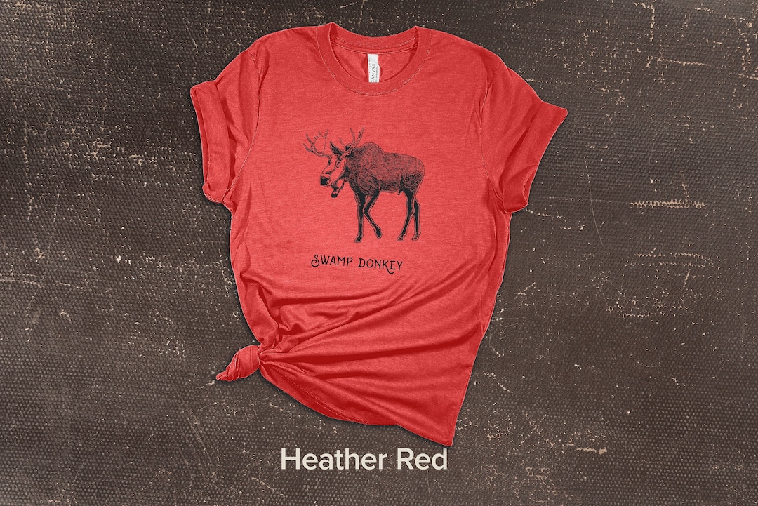 Moose Swamp Donkey Funny Unisex Bella+canvas Jersey Short Sleeve Tee ...