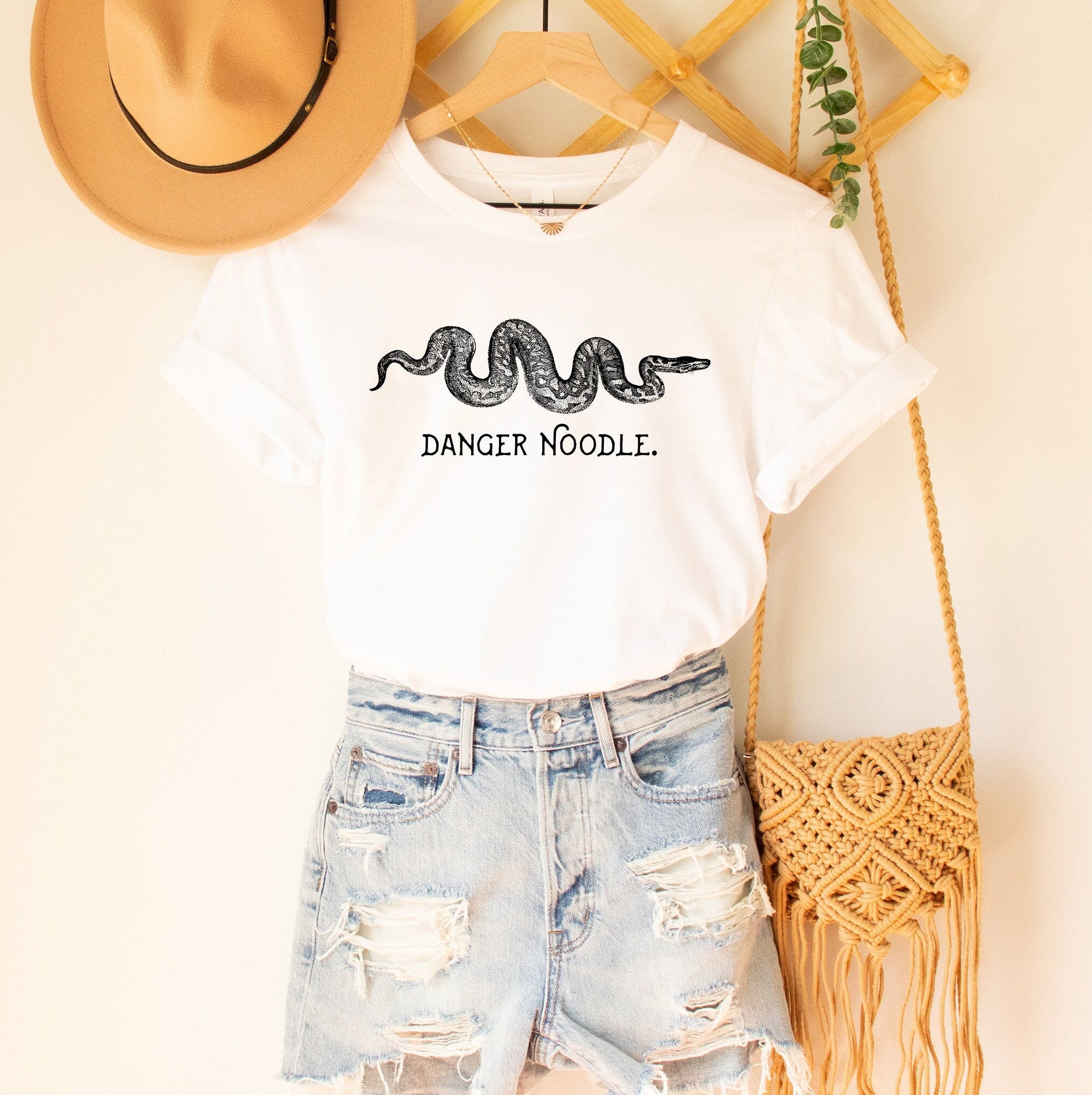 Danger Noodle Nope Noodle Snek Snake Bella+canvas Unisex Jersey Short ...