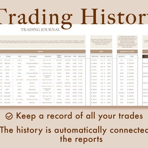 Trading Journal Pro Google Sheets Spreadsheet Template Forex Crypto ...