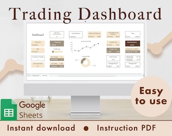 Trading Journal Pro Google Sheets Spreadsheet Template Forex Crypto ...