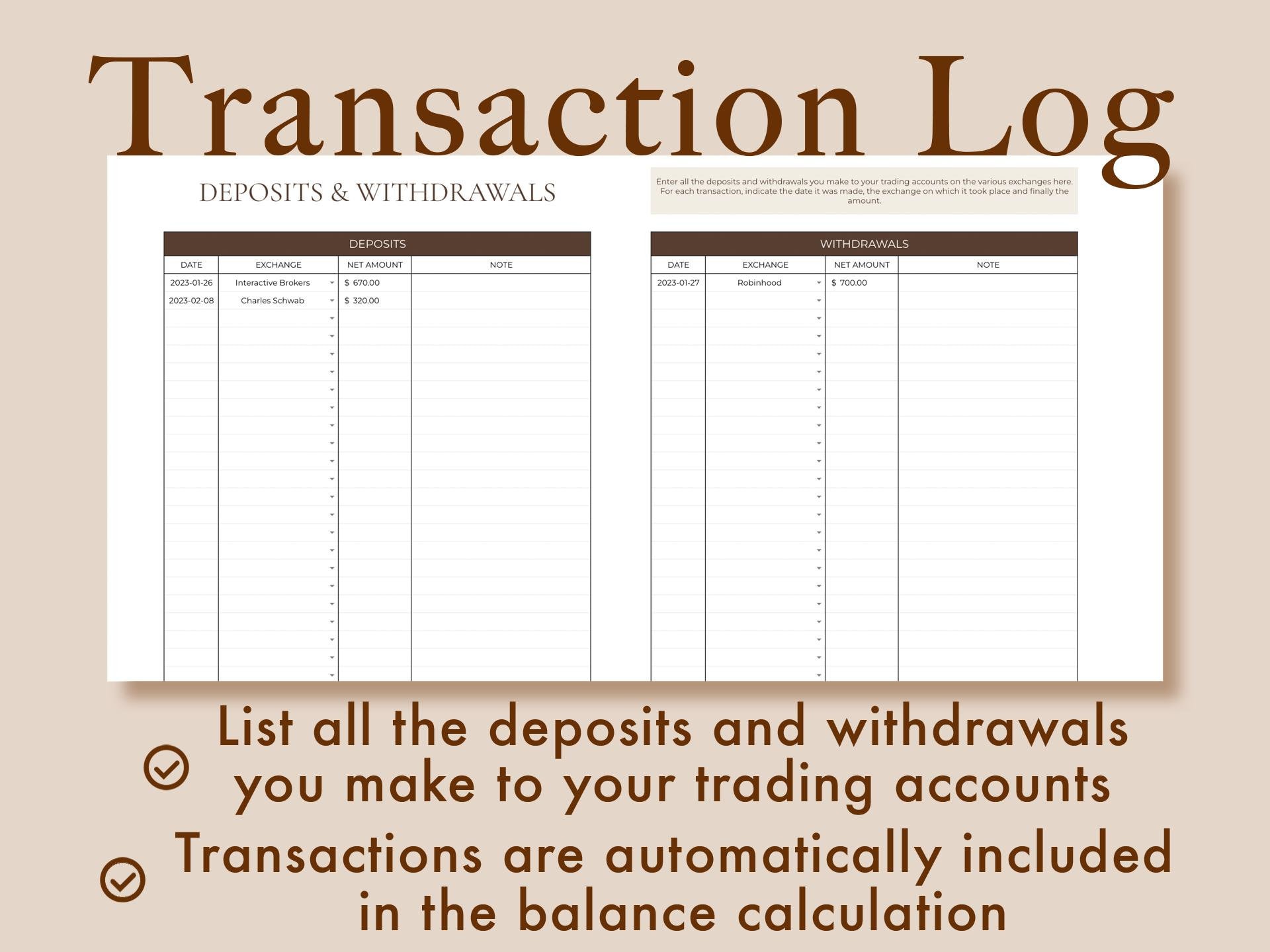 Option Trading Journal & Dashboard Spreadsheet Google Sheets Template ...