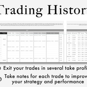 Trading Journal Pro Excel Spreadsheet Template Forex Crypto Stocks ...