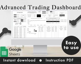 Trading Journal Dashboard - Etsy