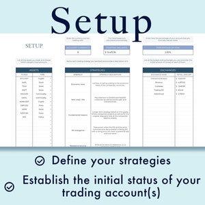 Backtesting Journal Pro Google Sheets Spreadsheet Template Stocks Forex ...