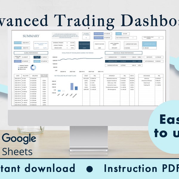 Trading Journal Template - Etsy