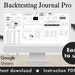 Backtesting Journal Pro Google Sheets Spreadsheet Template Stocks Forex ...