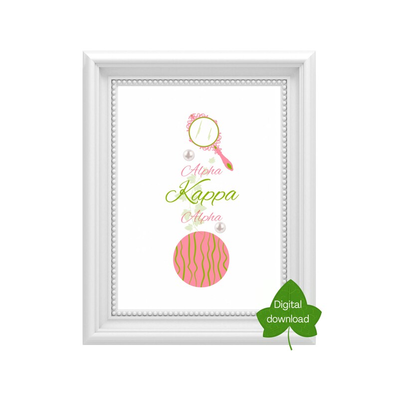 Alpha Kappa Alpha AKA Digital Print Sorority Wall Art - Etsy