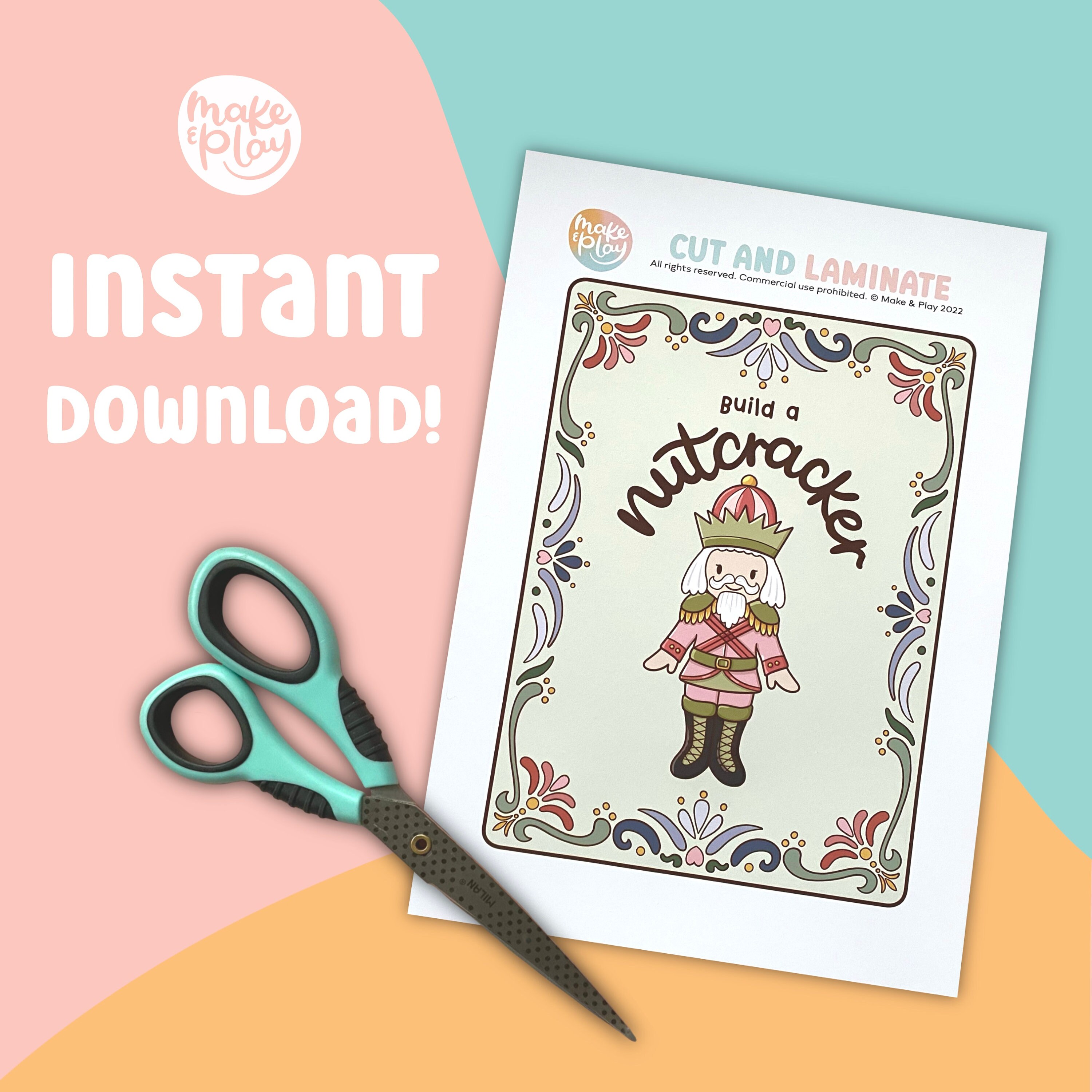 Printable Nutcracker Paper Doll Book DIY Project for Kids - Etsy Canada