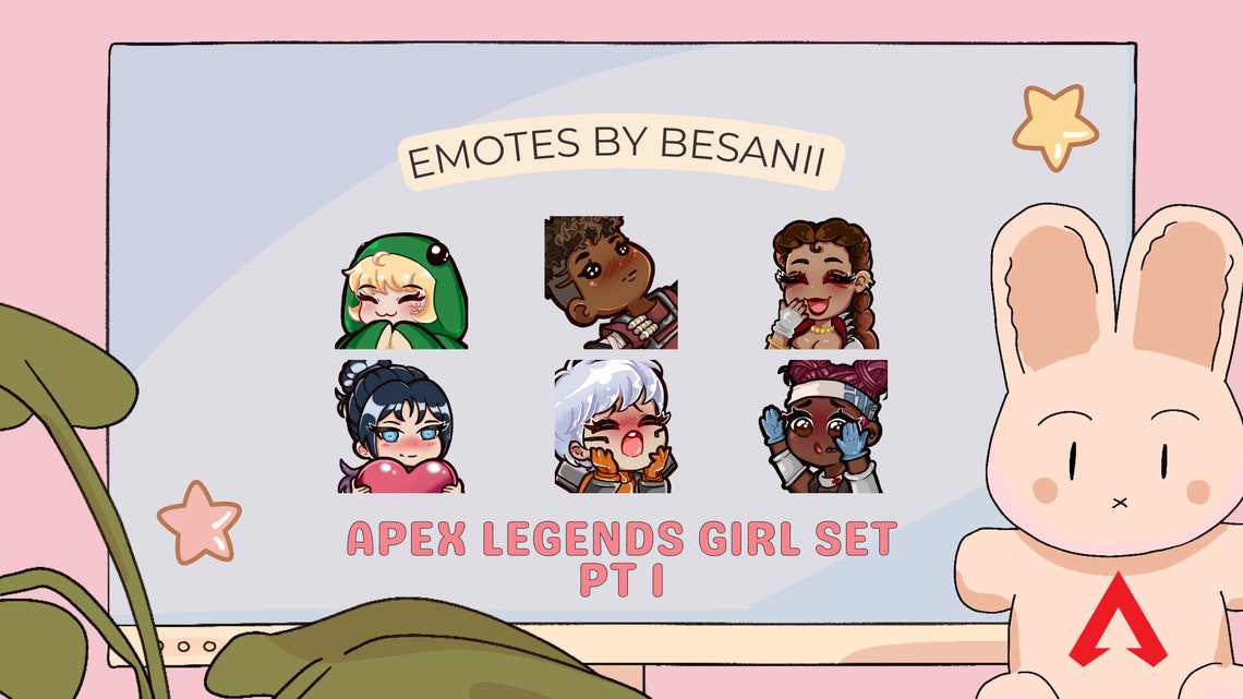 Apex Legends Girl Set Pt 1, Wattson, Bangalor, Loba, Wraith, Valkyrie ...