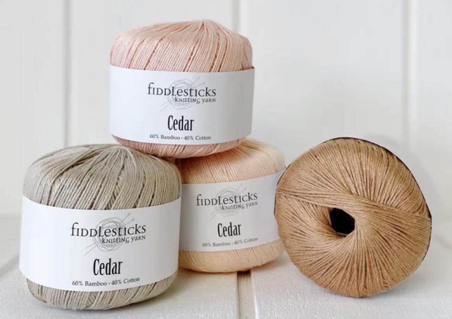 Fiddlesticks Cedar Cotton Bamboo Blend 50g - Etsy Australia
