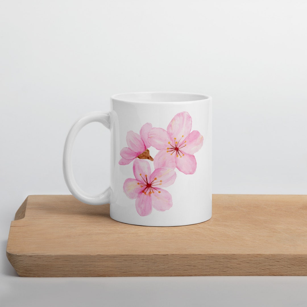 Cherry blossom Mug Sakura Mug Japanese art coffee tea mug cultural art ...