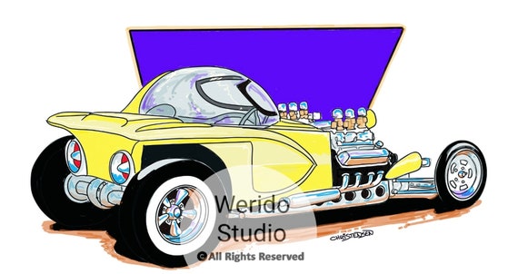 Ed Roth Mustang Art