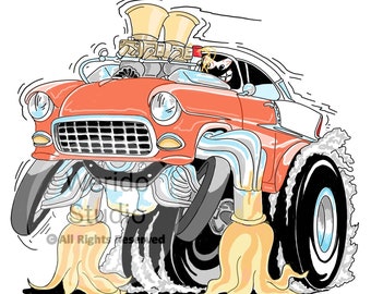 1955 Chevy Gasser - Etsy